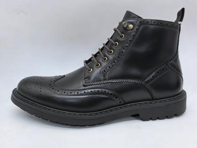 China Men PU Boots/Laces Up/PVC durable Outsole for sale