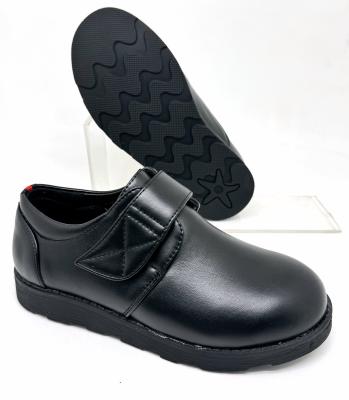 China Kids' Black Leather School Shoes for sale