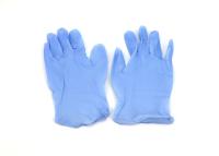 China Blue Vinyl Gloves 4.0g AQL 1.5 Powder Free Disposable Industrial Grade 240mm Length for sale