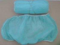 China Disposable PP Nonwoven Shoe Covers 40gsm Blue Dust Proof Elastic Band for sale