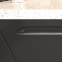 China 200mm 228mm Matte Black Cabinet Hardware Handles Pulls Bulk for sale