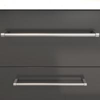 China Matte Black Anodized Bathroom Cupboard Handles Bulk Drawer Pulls for sale