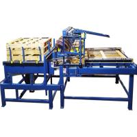 China Pneumatic Semi-Automatic Pallet Nailing Machine with Palletizer - 600-1300mm Length, 0.8MPA Air Pressure for sale