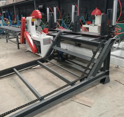 China log sawmill machine -heavy duty Double Circular Blades Sawmill with log carriage for sale