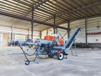 China 15HP Gasoline Engine Automatic Hydraulic Log Splitter 400mm Max Log Diameter Trailer Mounted for sale