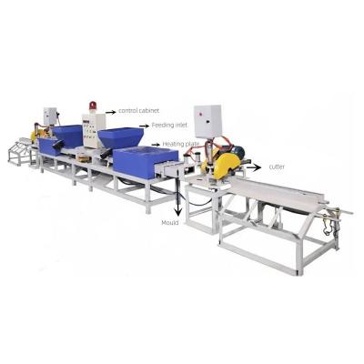 Cina Estrusore a caldo per segatura di legno compressa Linea di produzione automatica per la fabbricazione di blocchi per pallet di legno in vendita