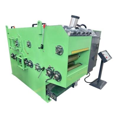 China Industrial Double Arbor Multi Rip Saw with 300mm Cutting Height, 600mm Infeed Width, and 75KW Bottom Arbor for sale