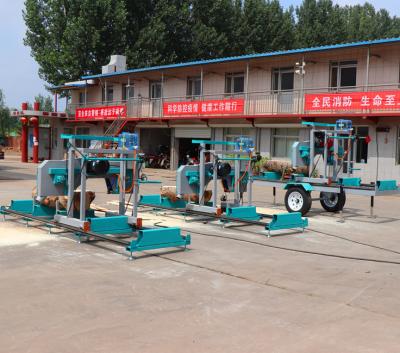 China Gasoline Forestry Portable Band Sawmill Machine,Portable Band Sawmill Machine For Wood Cutting for sale