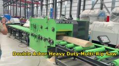 Industrial Double Arbor Heavy Duty Multi-Rip Saw
