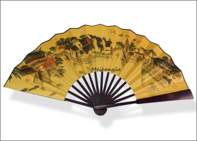 Cina 13' decorazioni di carta d'attaccatura del fan di lavoro manuale del fan della carta cinese del tessuto di seta in vendita