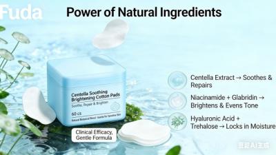 China Centella Asiatica Soothing and Brightening Cotton Pads For Sensitive Skin for sale