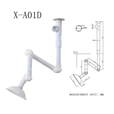 China 110 mm Tamanho de interface Alumínio liga de fumo braço capuz capuz de recolha Branco/vermelho/transparente à venda
