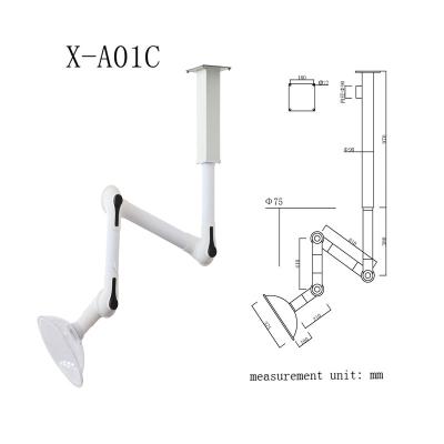 China Density PP Material Joint Elastic Knob Fume Extractor Arm for Plastic Fume Extraction for sale