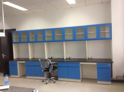 China Medical Laboratory Furniture Table with Reagent Shelf Drawer and Phenolic Resin Worktop for sale