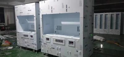 China Veilig chemisch gebruik Wit PP-materiaal Spray-rookkap voor commerciële laboratoria Te koop