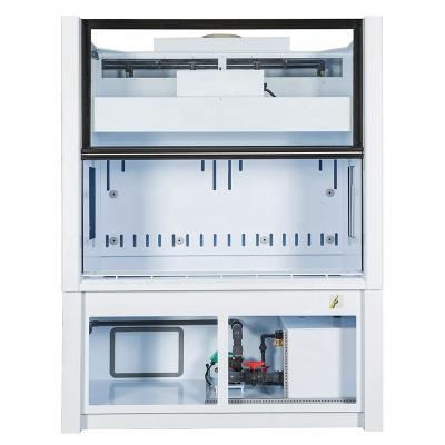 China Chemical Resistant PP Fume Hood with Wet Scrubber Customized Worktop Lab Furniture for sale