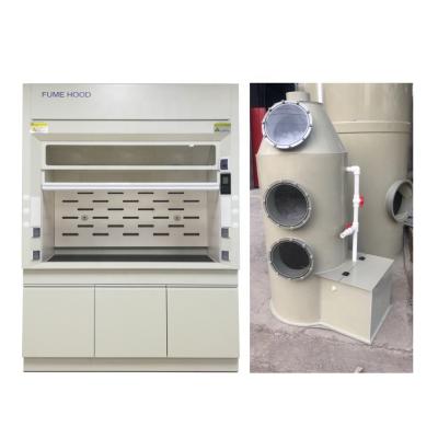 China Mobiliário de laboratório Sistema de depuração de gás de limpeza húmida com câmara de reação de gases residuais à venda