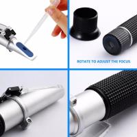 China Portable Refractometer 0-10%Brix Digital Test Meter 0-100%Salinity Automatic Temperature for sale