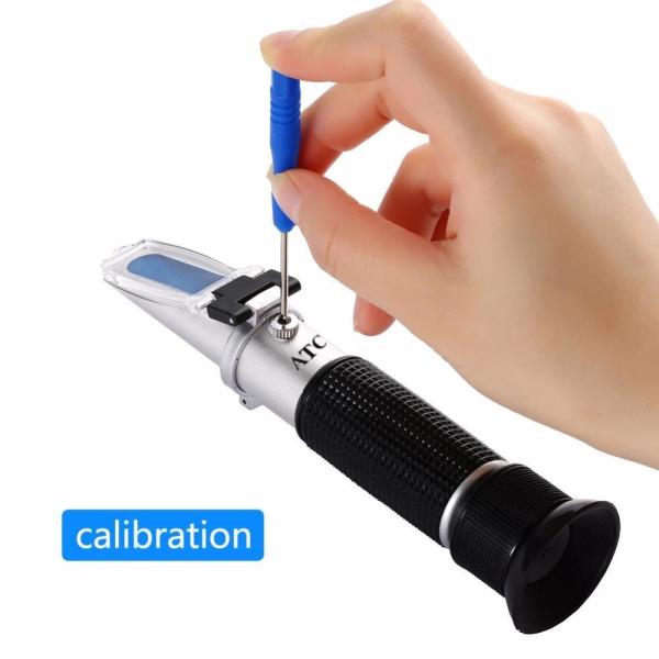 Quality Portable Refractometer 0-10%Brix Digital Test Meter 0-100%Salinity Automatic for sale