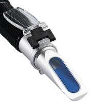 China Portable Refractometer 0-10%Brix Digital Test Meter 0-100%Salinity Automatic Temperature for sale