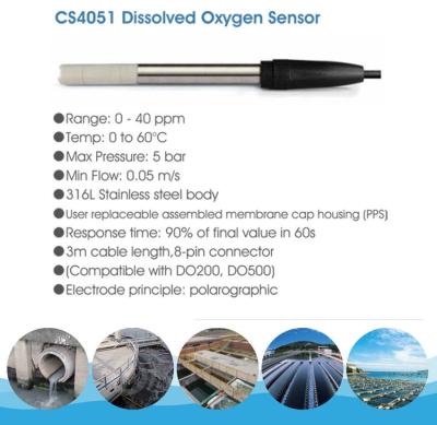 중국 전문 물 테스트 용해 된 산소 미터 IP67 보호 등급의 DO 검사기 판매용