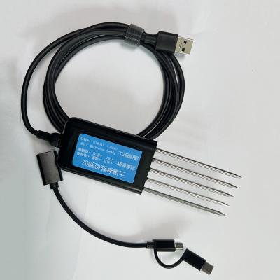 China Sensor de humedad de instalación horizontal para la agricultura 7 en 1 analizador de temperatura USB NPK/PH/EC en venta