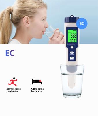 China 5 in 1 PH/Zoutgehalte/Temp/TDS/EC Testmeter TP16 Water Digitale Tester Ideale detector Te koop