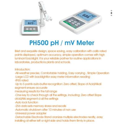 Cina Dispositivo professionale per il pH dell'acqua con elevata precisione e gamma di temperatura -10,0°C-110,0°C in vendita
