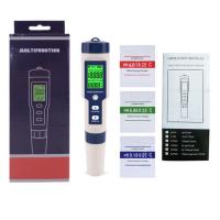 China Multiparameter pH Meter 5 in 1 TDS/EC/Salinity/TEMP Tester with Replaceable Electrode for sale