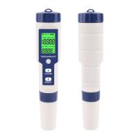 China Multiparameter pH Meter 5 in 1 TDS/EC/Salinity/TEMP Tester with Replaceable Electrode for sale