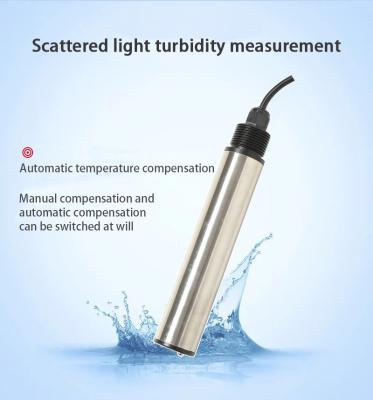 중국 산업용 하천용 고정 RS485 4-20mA 네펠로미터 물 흐름을 감지 판매용