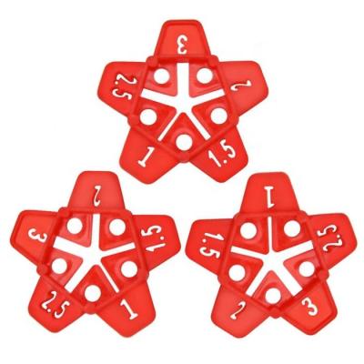 Cina Il multi distanziatore delle mattonelle di dimensione della stella, clip multifunzionali delle mattonelle della stella, cinque distanziatori di dimensione piastrella il livellamento dello strumento della piastrellatura del sistema in vendita