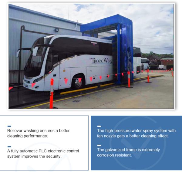 Quality CB-750 Fully Automatic Drive-Through Bus Wash Machine/Innovative Bus Washing for sale