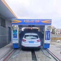 Quality Risense Full Automatic Rollover Car Wash System Machine with 5 Brushes and air for sale