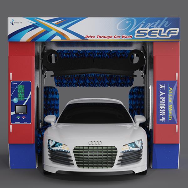 Quality Risense CE Approved 5 Brushes Full Automatic Rollover Car Wash Machine with air for sale