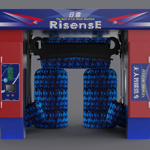 Quality Risense CE Approved 5 Brushes Full Automatic Rollover Car Wash Machine with air for sale