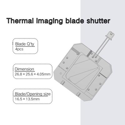 China Plastic Housing IR Thermal Imaging Shutter Quiet Operation 4 Blade Design Compact Size for sale
