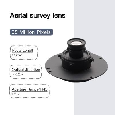 China 35MP 35mm F5.6 Precision Survey Lens Low Distortion for UAV Drone Mapping Camera for sale