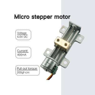China 15mm 6V DC Linear Stepper Motor with Micro Lead Screw for High Precision Positioning for sale