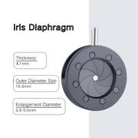 China Slim Design Manual Adjustable Iris 8 Blade Precision Optical Iris High Accuracy for sale