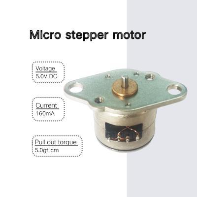 China 5.0V DC Micro Stepper Mini Stepping Motor 8mm Metal Miniature Motor for sale