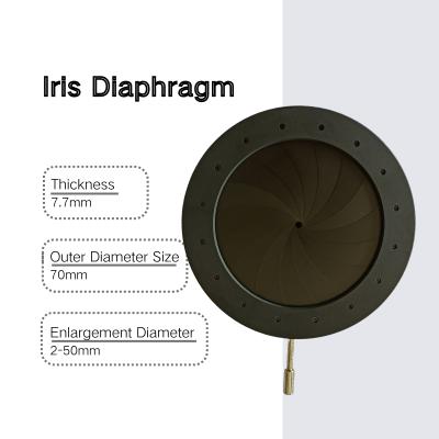 China 2-50mm Precision Adjustable Manual Iris Aperture for Optical Equipment for sale