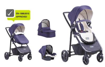 China Deluxe Aluminum 3 in 1baby stroller for sale