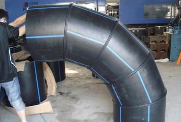 China DN630 Welded HDPE long elbow for sale