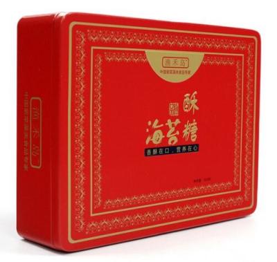 China Wholesale Vintage Biscuit Tin with Plug Lid for sale