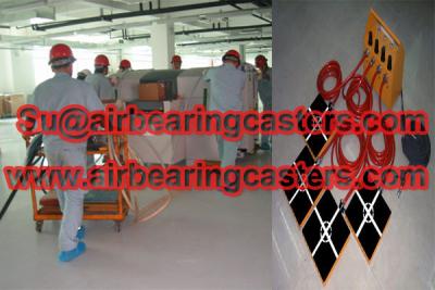 China Air bearing casters Steadily moving your equipment with no damage to the floor for sale