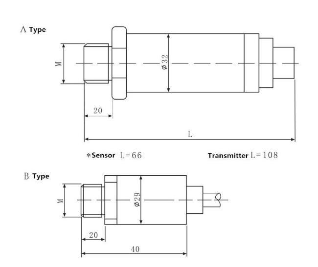 SS316 Zender van de klem4~20ma/0-5v/0-10v de Sanitaire Druk