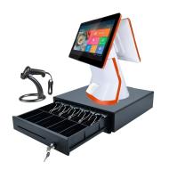 China Android and Windows Compatible 15 Inch POS Terminal with 10 Points Capactive Touch for sale