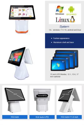 Cina 15.6''touch screen all-in-one cassa registratore POS macchina con stampante termica i3 CPU in vendita