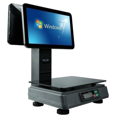 中国 デスクトップ オールインワン パソコン POS スケール 熱プリンターと 15.6 インチタッチスクリーン 販売のため